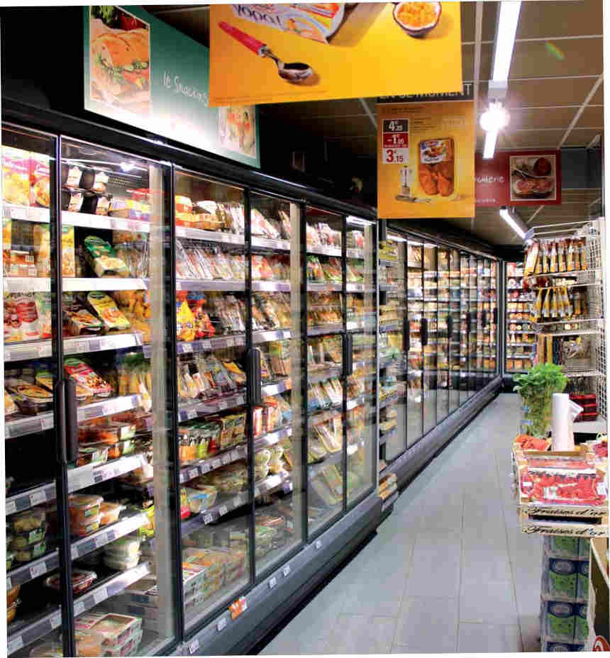 Aménagement produits frais et surgelés pour votre supermarché